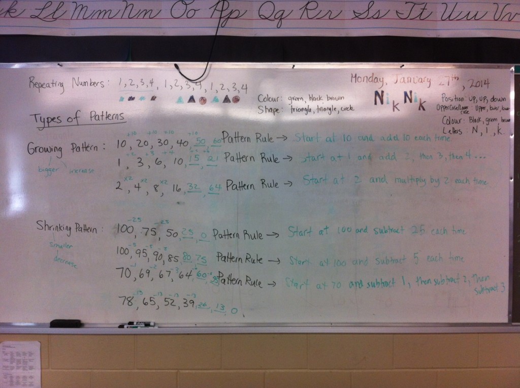 January 2014 – Ms. Argue's Class